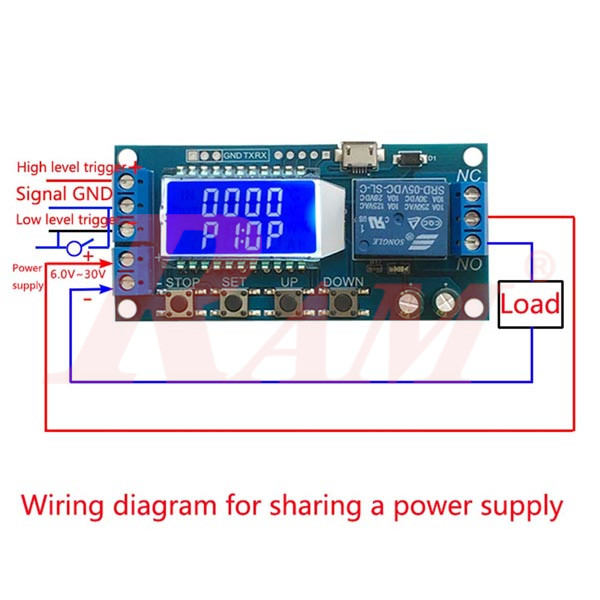 Xy Lj02 Timer Relay Delay And Trigger Switch Module With Lcd Ram Electronics Website